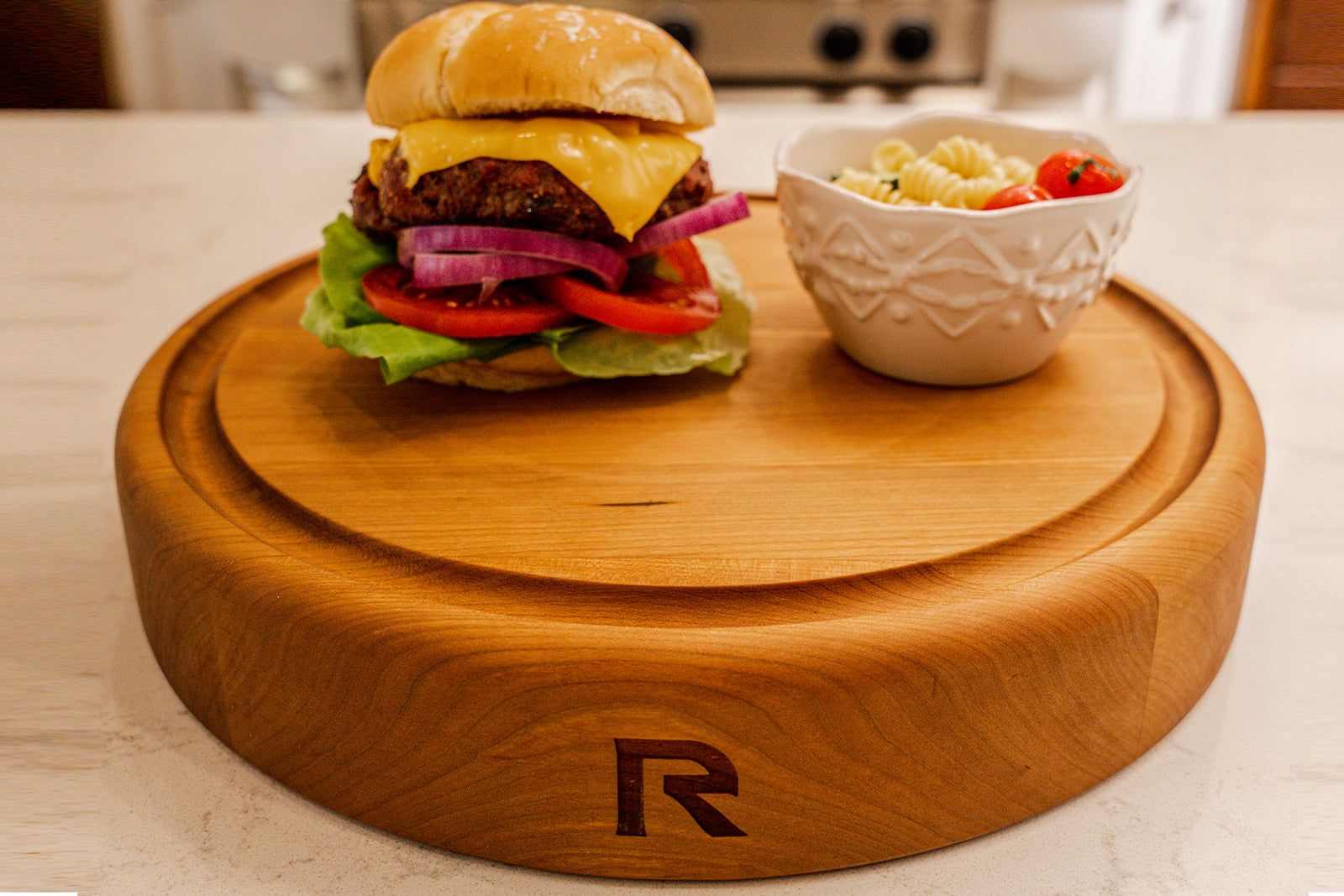 Burger Block, Cherry – rosewoodblockco